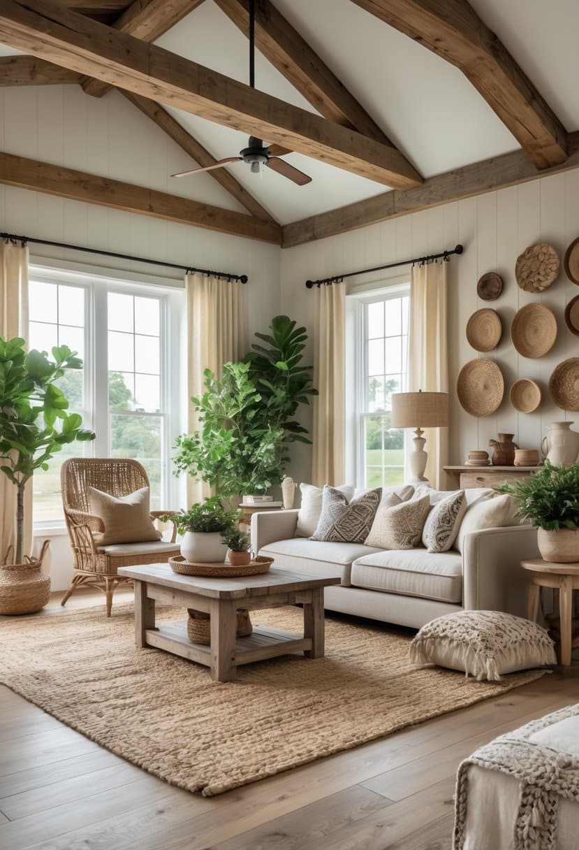 Eclectic Farmhouse Interior Design With Natural Textures: 22 Inspiring ...